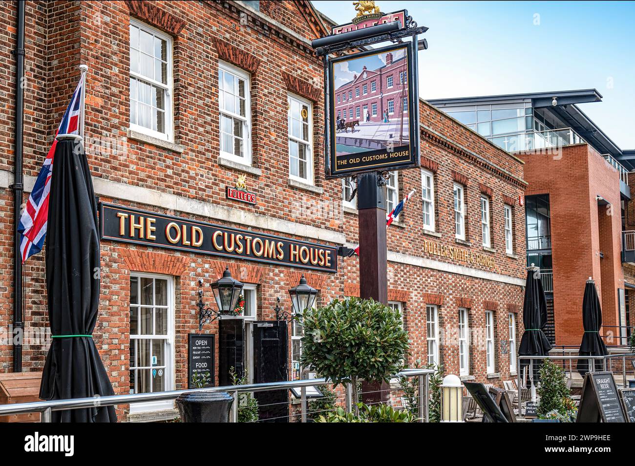 The Old Customs House, a renovated building, turned into a public house ...