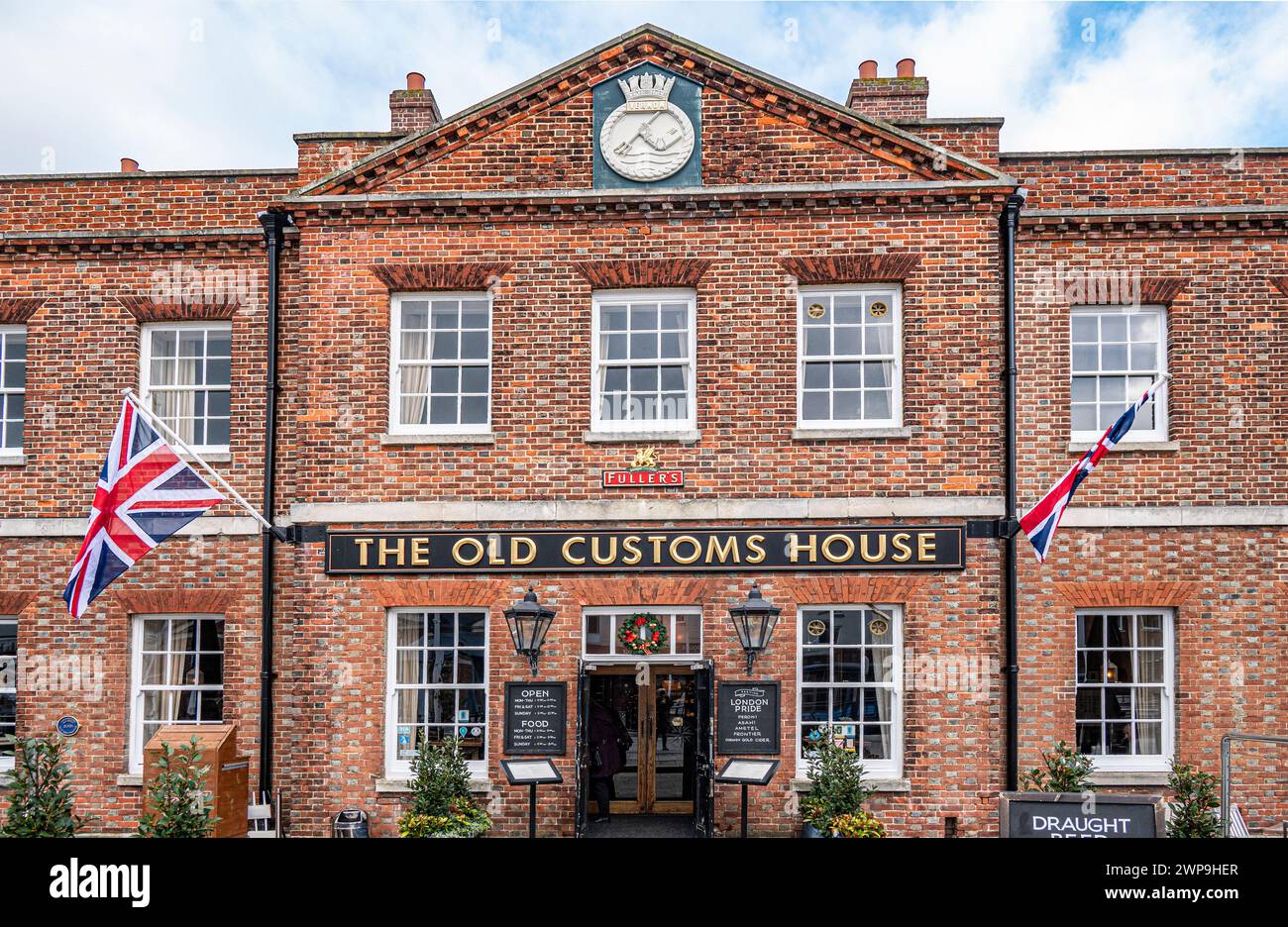 The Old Customs House, a renovated building, turned into a public house ...