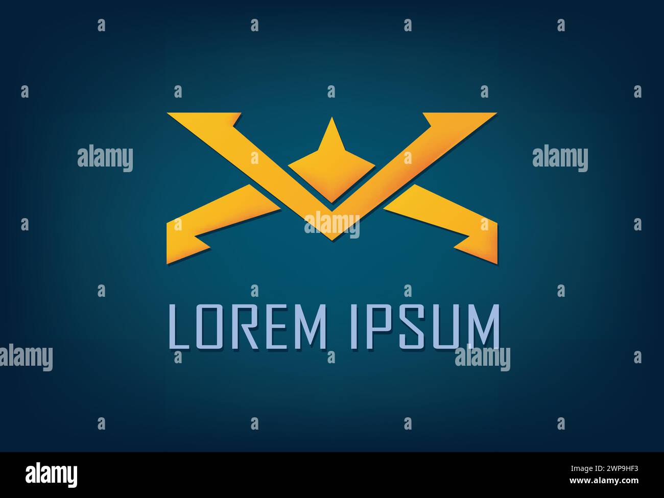 Gold Success Logo Template Design, Vector Illustration Stock Vector ...