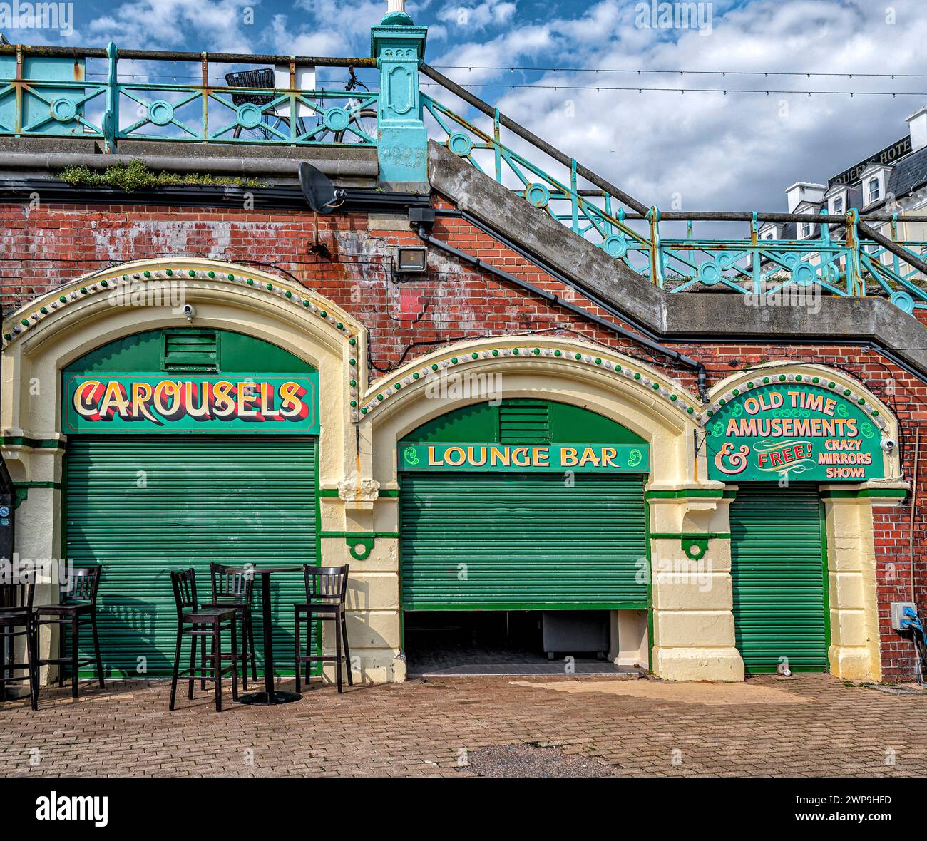 The Carousels bar and cafe under the arches on Brighton seafront, West ...