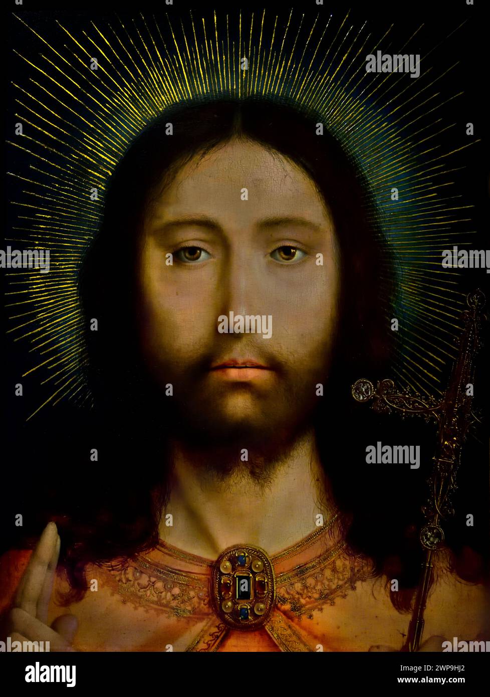 Christ Salvator Mundi 1505 by Quinten Massijs, Royal Museum of Fine Arts, Antwerp, Belgium ...