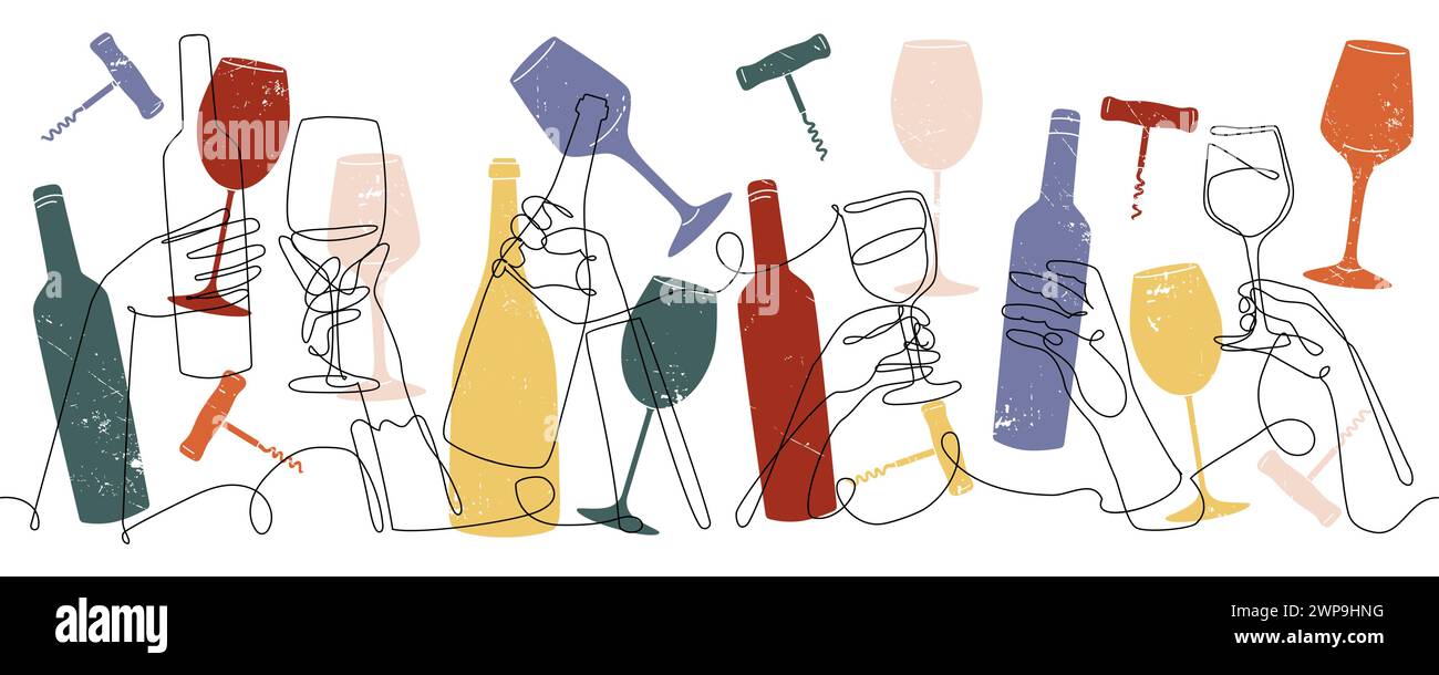 Aperitif doodle Stock Vector Images - Alamy