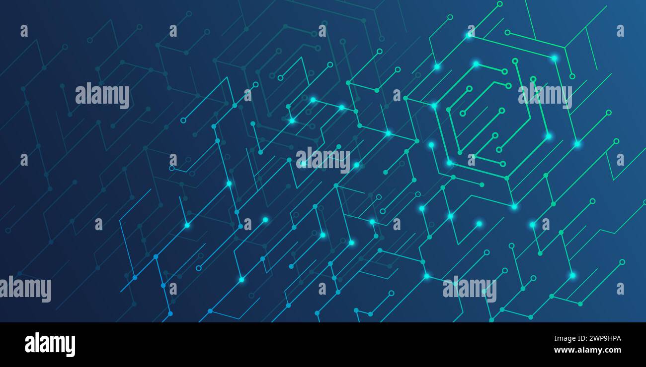 Tech background. Digital data connect, innovate business information in ...