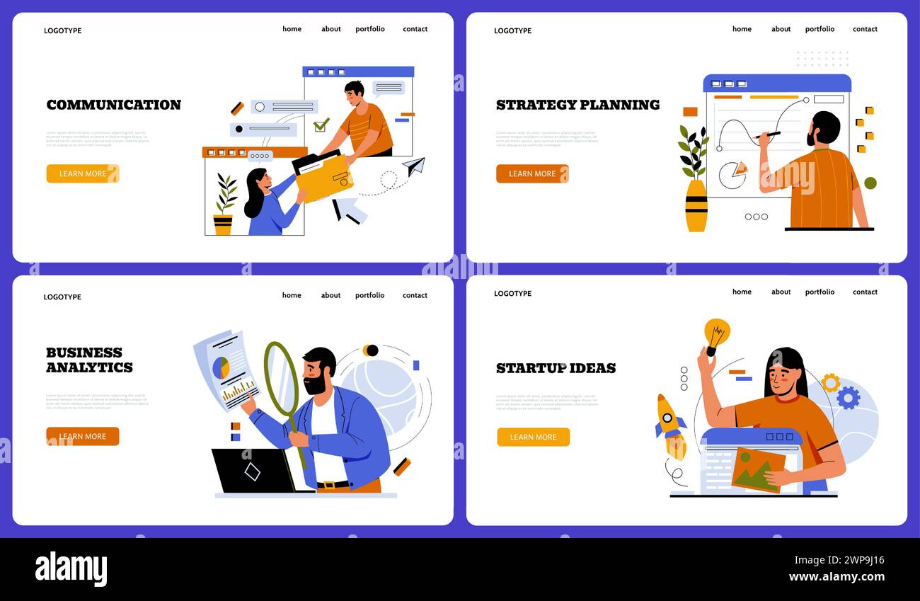 Business people startup conversation Stock Vector Images - Alamy