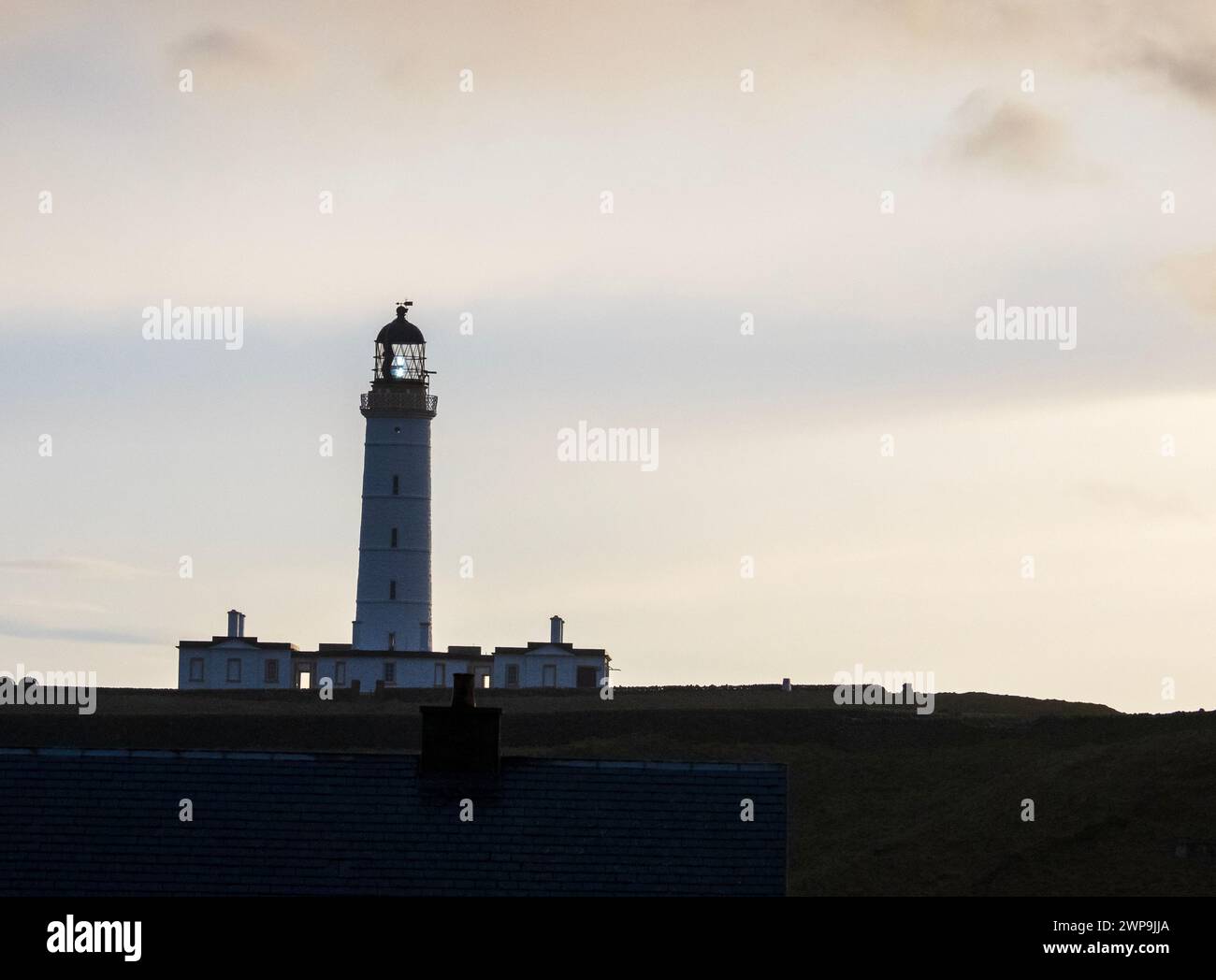 The Rhinns of Islay Lighthouse on Orsay island just off Portnahaven on ...