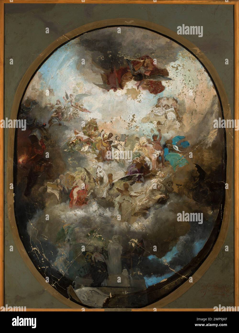 Ceiling design project by Henryk Siemiradzki, late 19th century ...