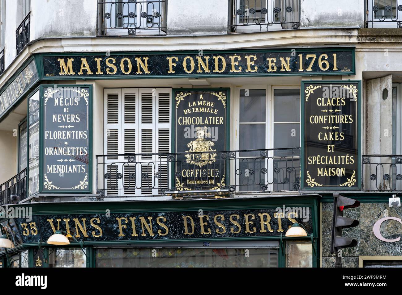 Paris oldest chocolate factory shop hi-res stock photography and images ...