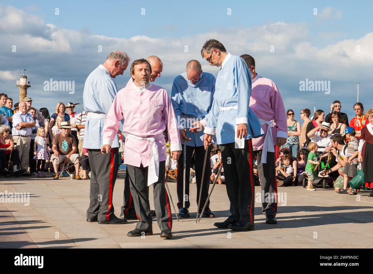 Morris and traditional dancers at the Whitby Folk Week Stock Photo - Alamy