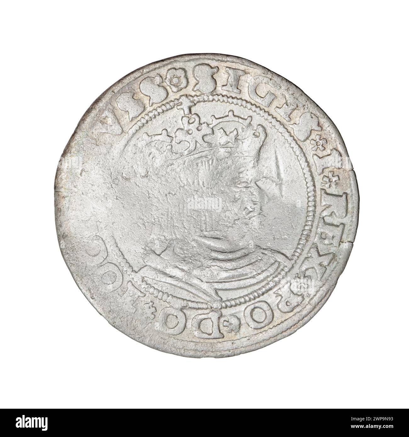 A Prussian penny minted in 1529 during the reign of Zygmunt I Stary ...