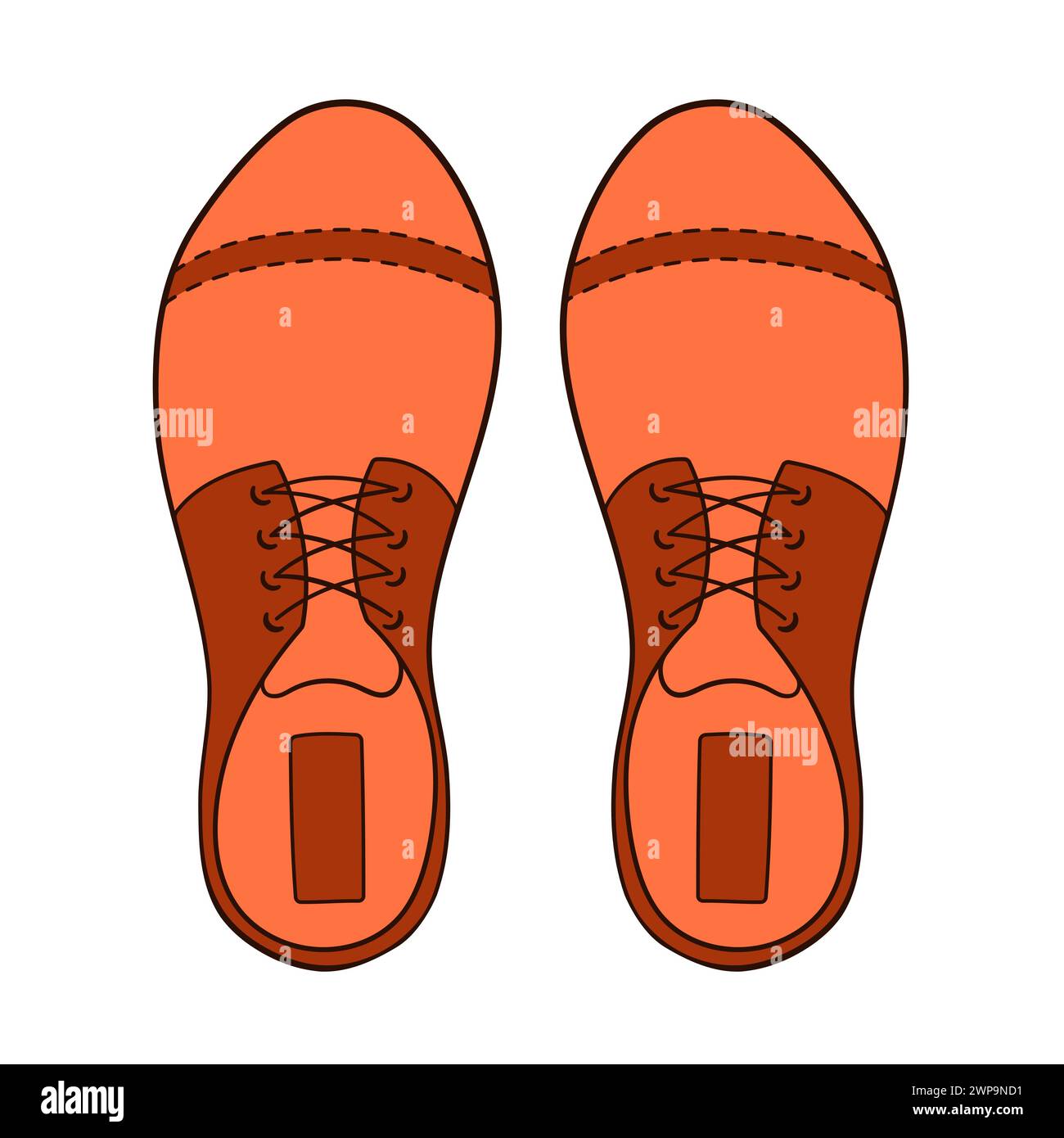 Male casual shoes in classic, business style. Cartoon icon for shoe ...