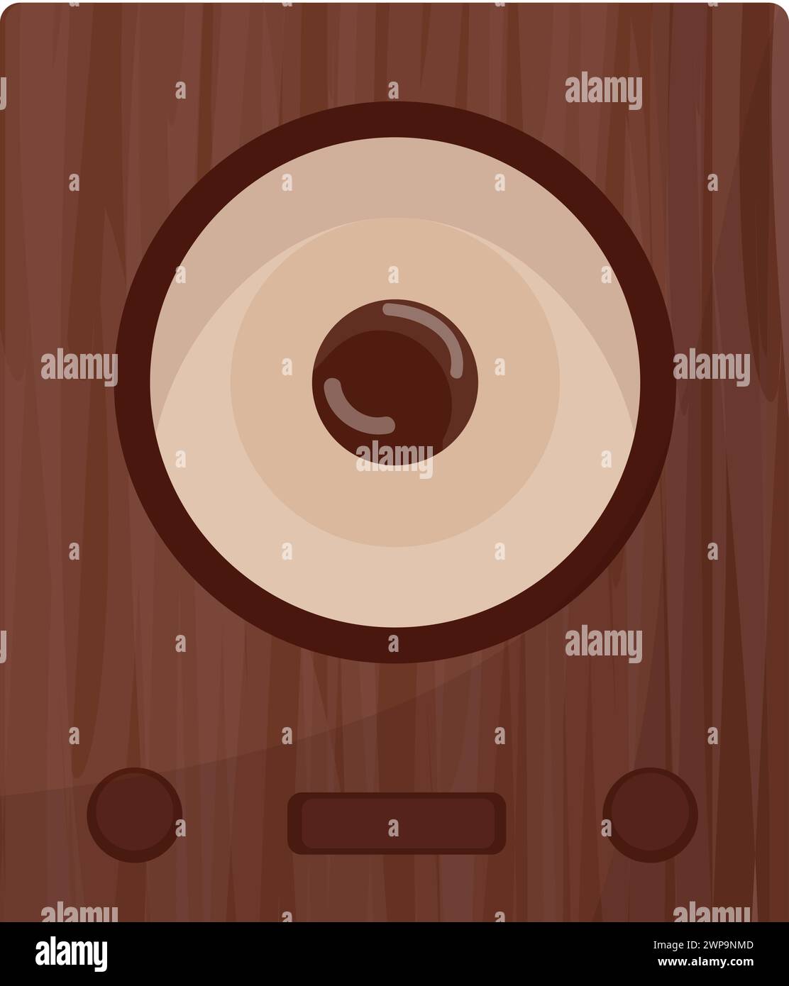 Stereo speaker icon cartoon vector. Big sound listening Stock Vector ...