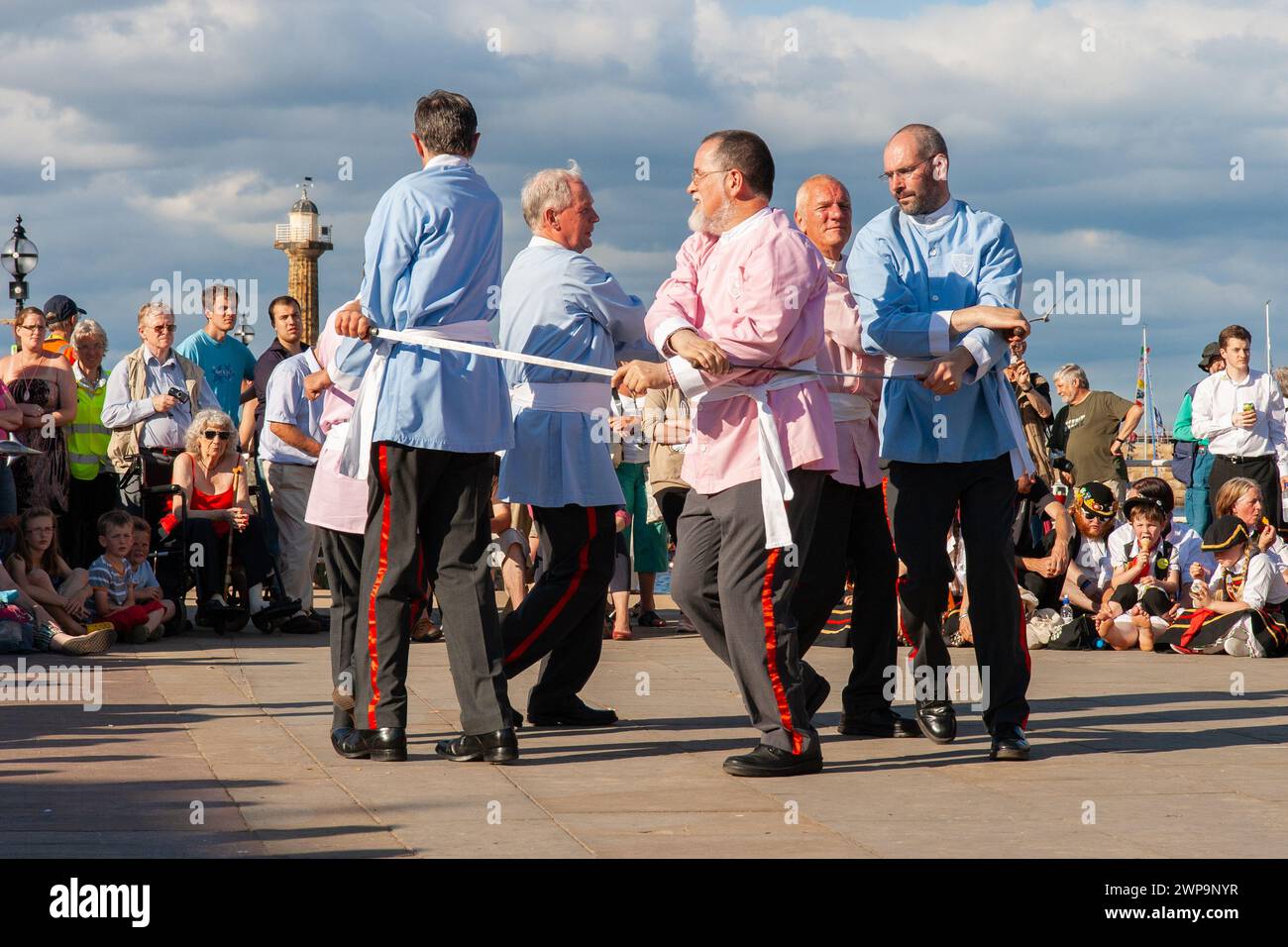 Morris and traditional dancers at the Whitby Folk Week Stock Photo - Alamy