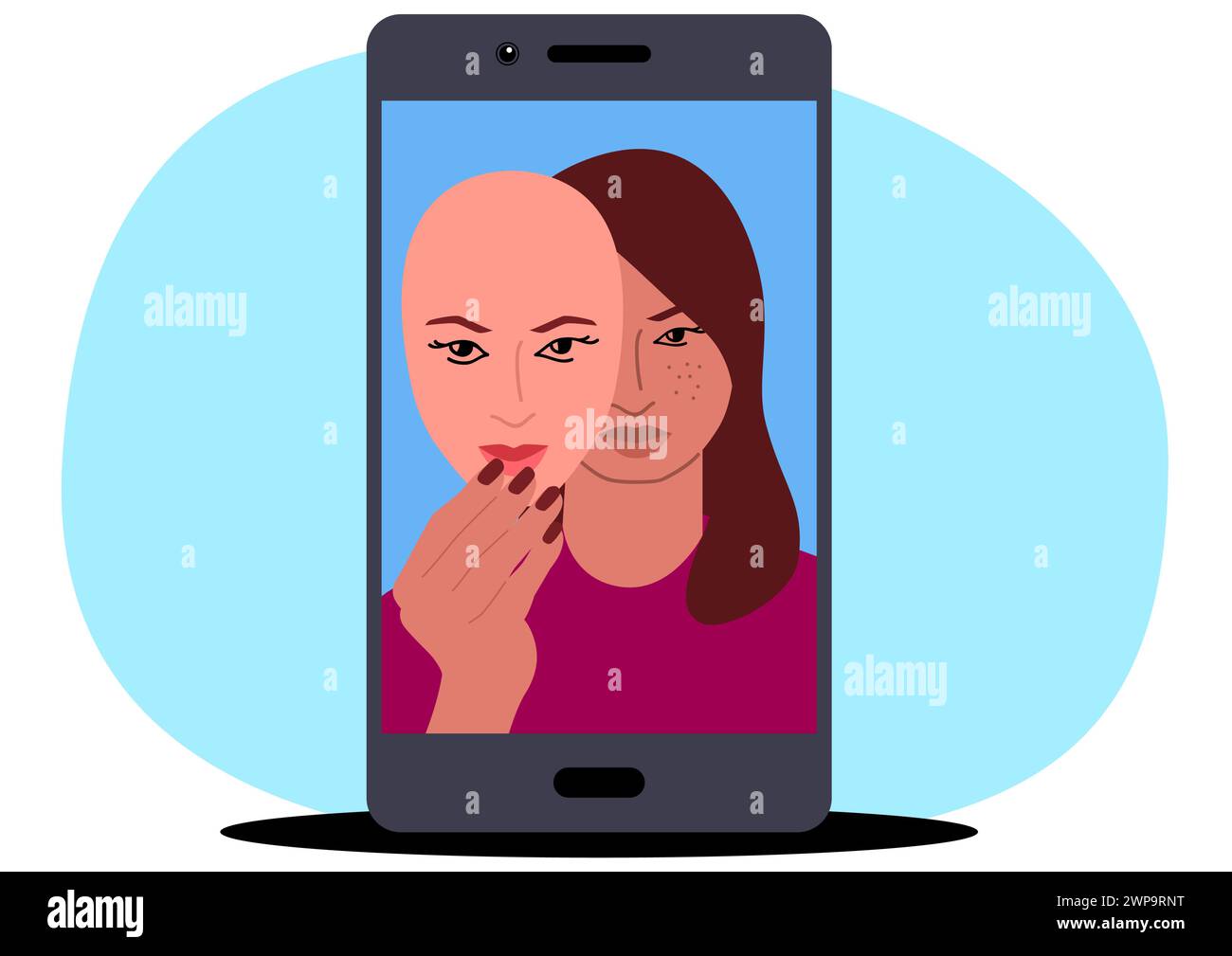 Beauty app augmented reality Cut Out Stock Images & Pictures - Alamy