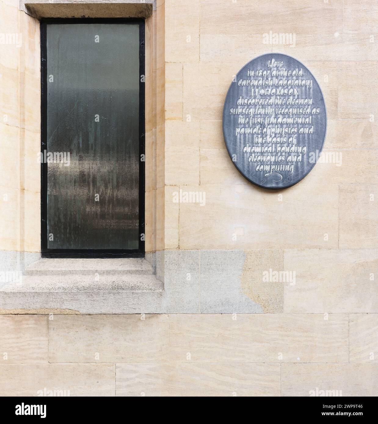 J Thomson discovered the electron in the Cavendish laboratory in ...