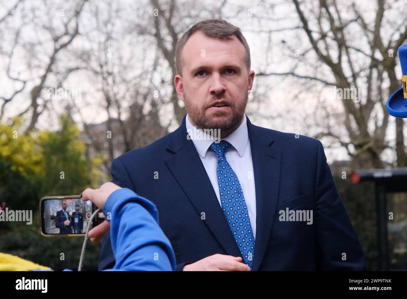 College Green, Westminster, London, UK. 6th Mar 2024. Jonathan Gullis ...