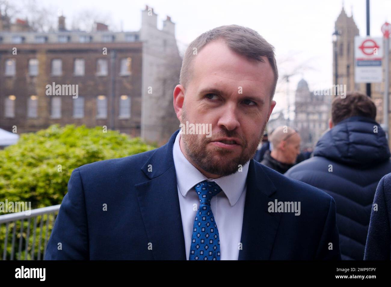 College Green, Westminster, London, UK. 6th Mar 2024. Jonathan Gullis ...