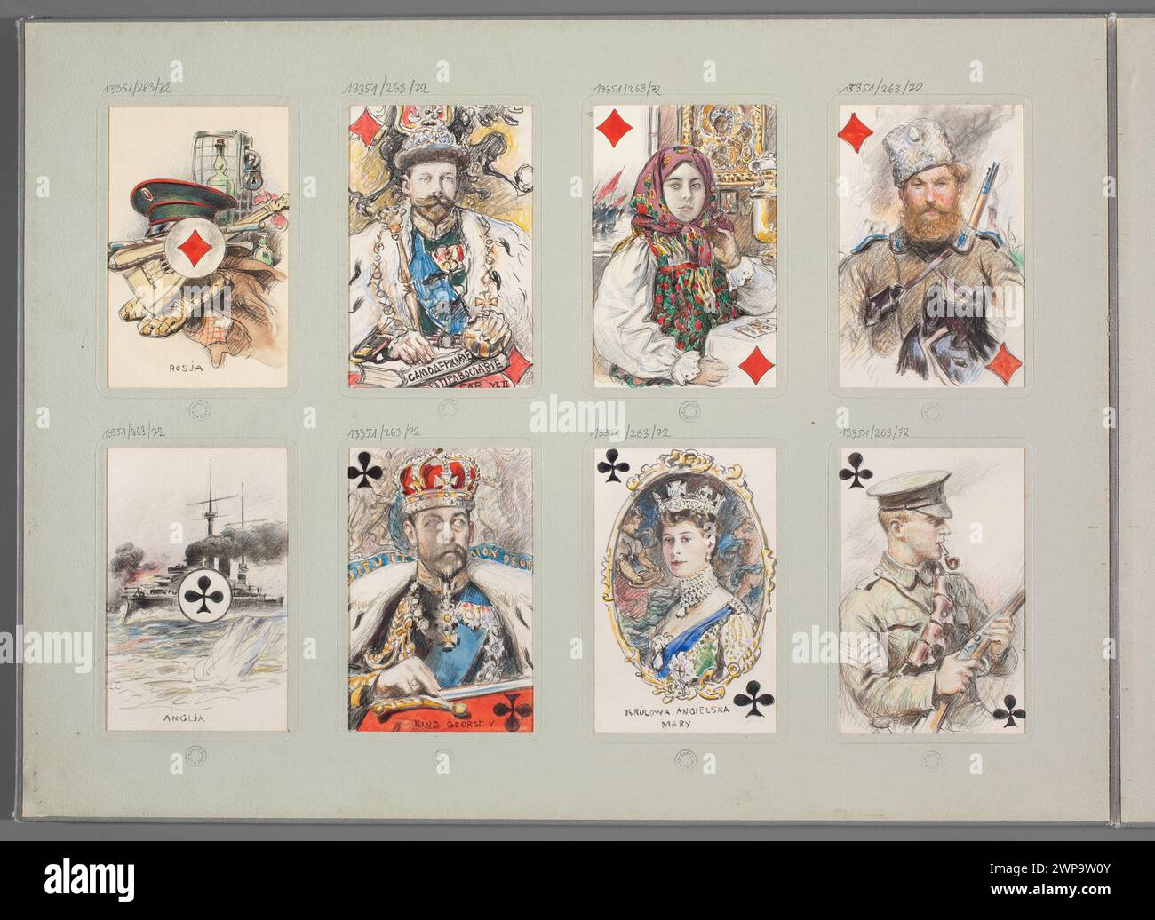 AS Karo - Russian Allegory, King of Karo - Tsar Miko Aj II, Lady Karo - Russian girl in a folk ...