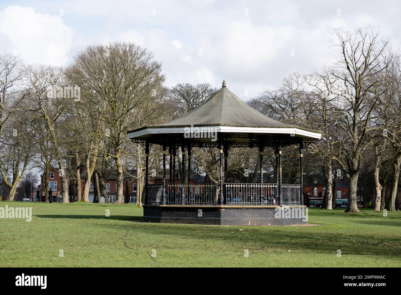 The bandstand, Small Heath Park, Birmingham, West Midlands, England, UK ...
