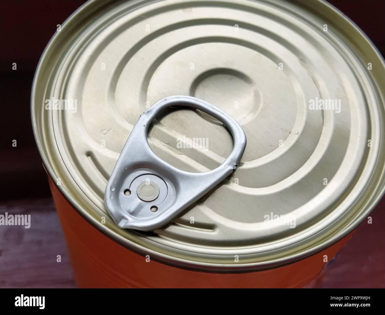 Tin can top ring pull lid metal hi-res stock photography and images - Alamy