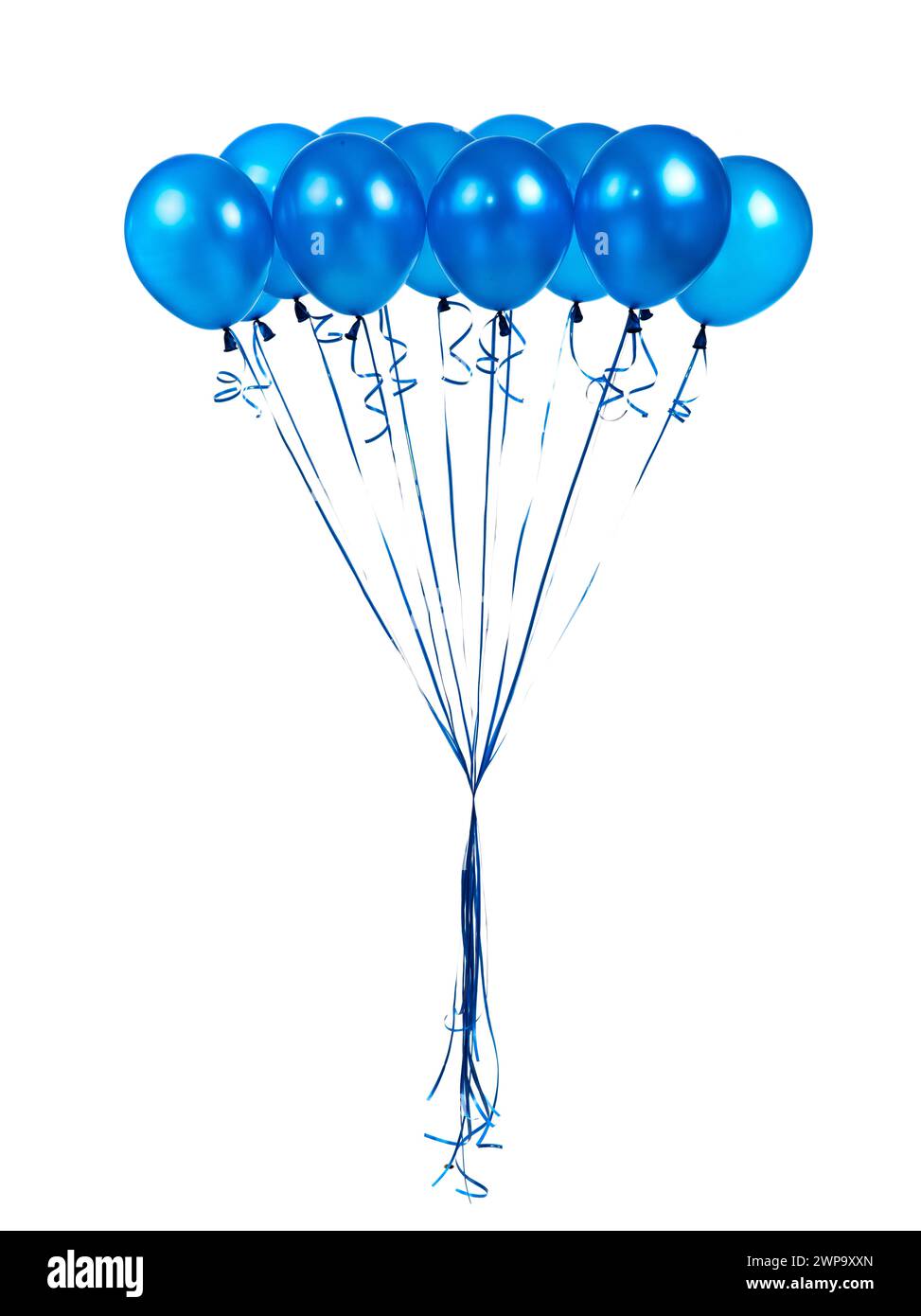 Golden party balloons group Cut Out Stock Images & Pictures - Alamy