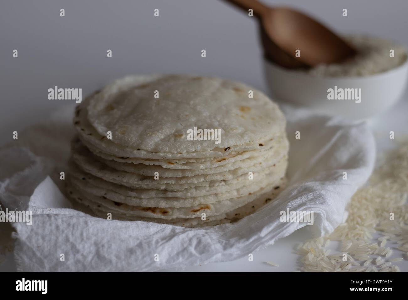 Rice Roti. A Gluten free alternative made with raw rice four, perfect ...