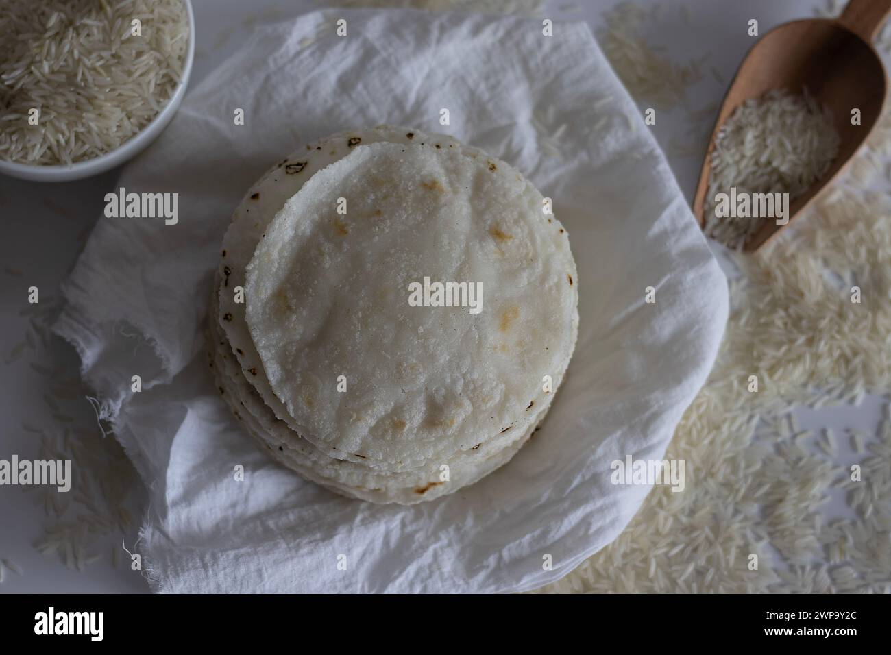 Rice Roti. A Gluten free alternative made with raw rice four, perfect ...