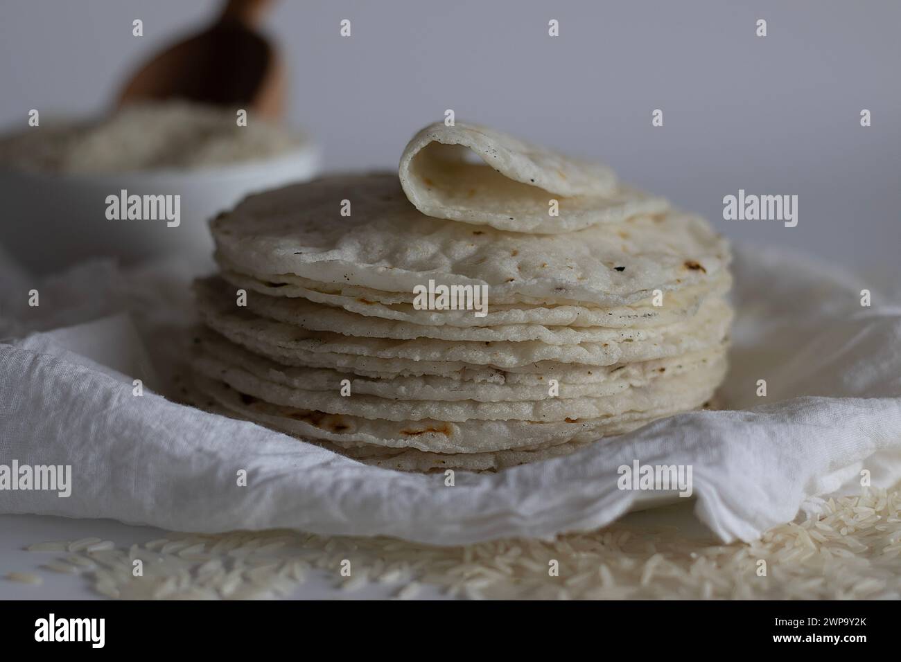 Rice Roti. A Gluten free alternative made with raw rice four, perfect ...