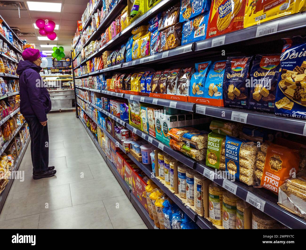 Grand opening of the Gourmet Square Market, a small supermarket in ...