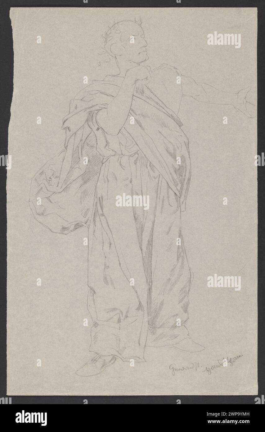 Study of the character Satan for Hans Thoma's 1892 composition ...
