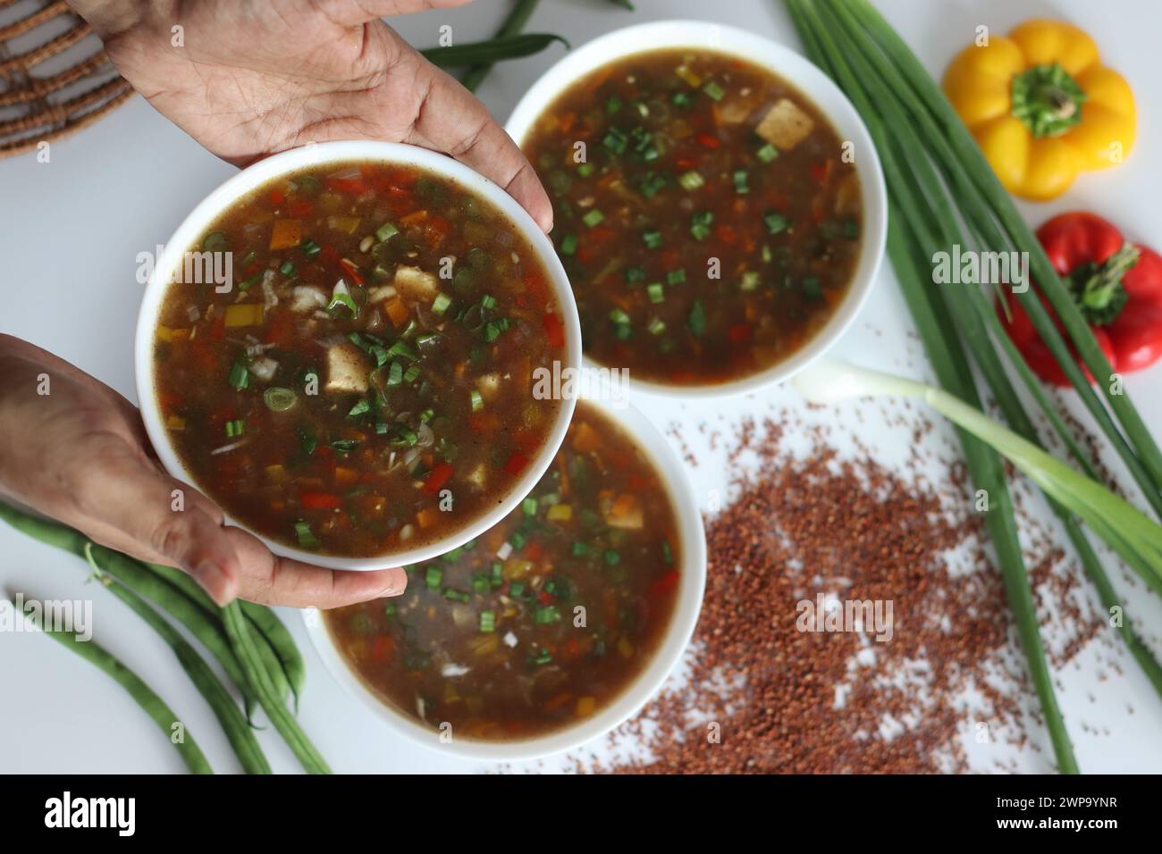Wholesome Ragi Vegetable Soup. Nutrient-rich, vegan friendly, and ...