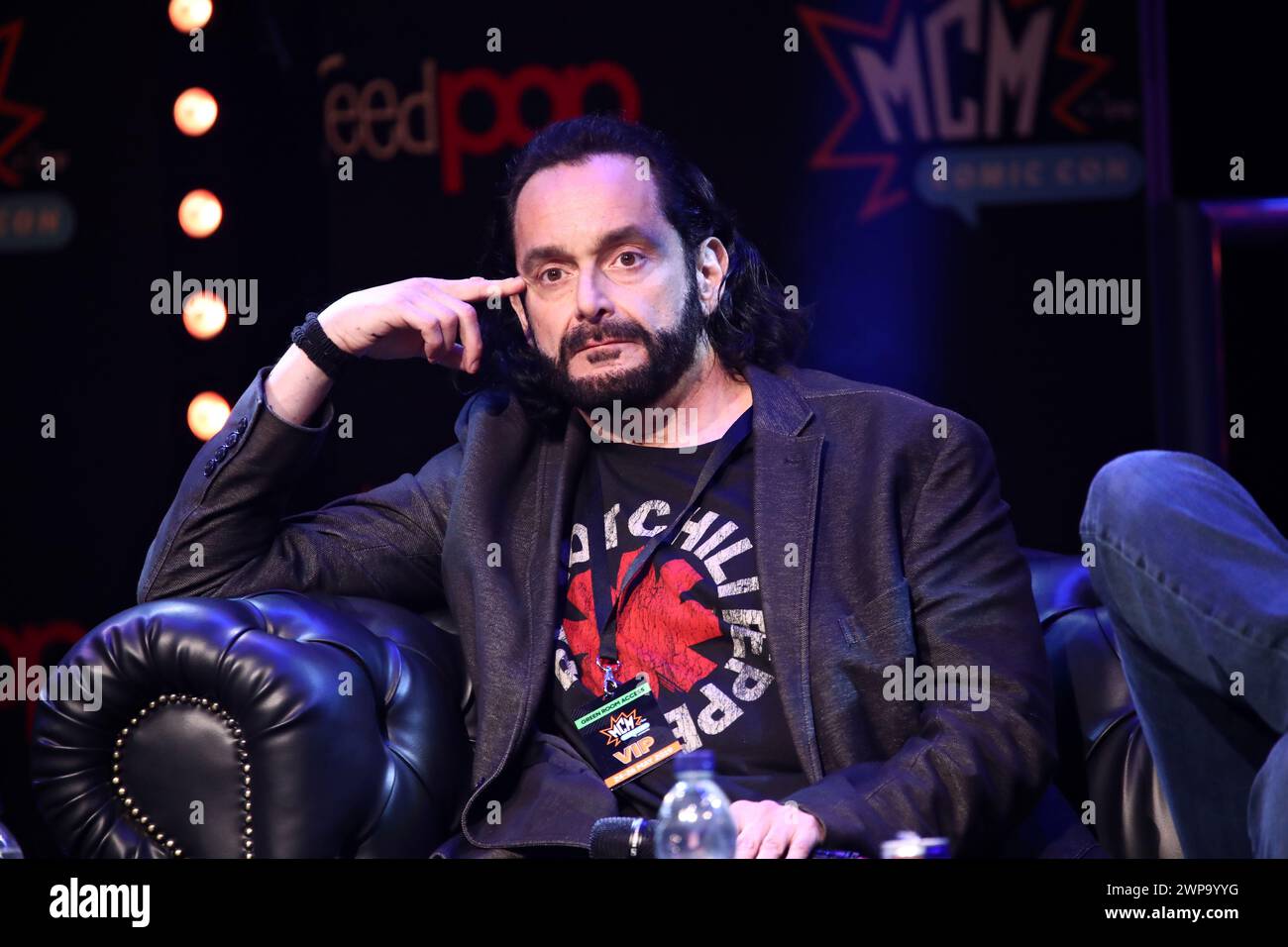 Scott Schlaffo attends MCM Comic Con London 2019, ExCeL London Stock ...