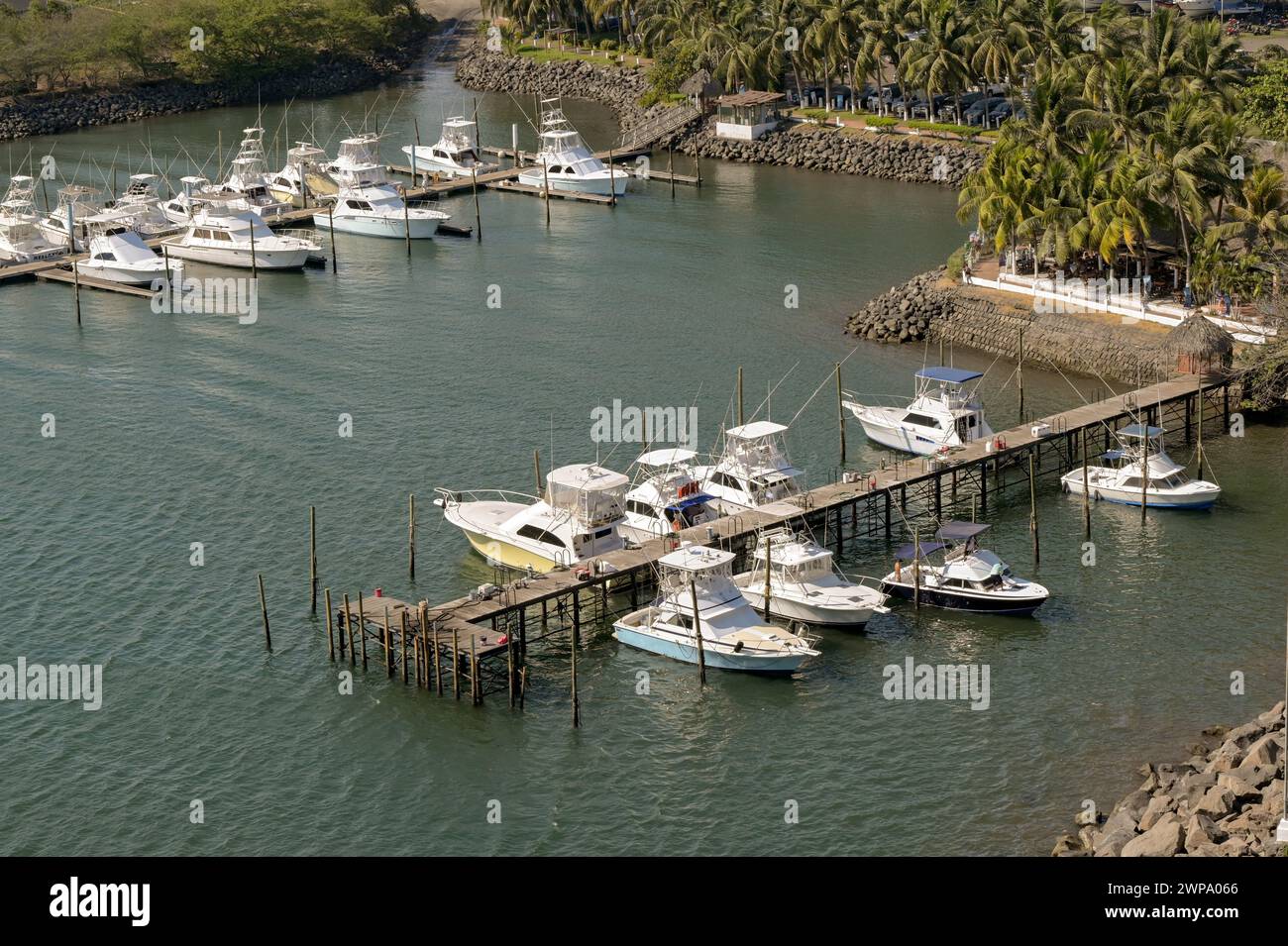 Puerto Quetzal, Guatemala - 19 January 2024: Aerial view of fishing ...