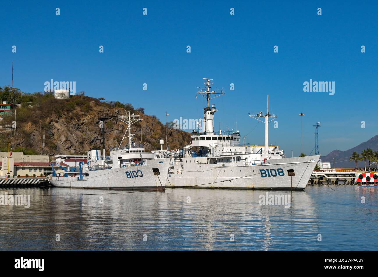 Manzanillo, Mexico - 16 January 2024: ARM Altair B103 and ARM Rio ...