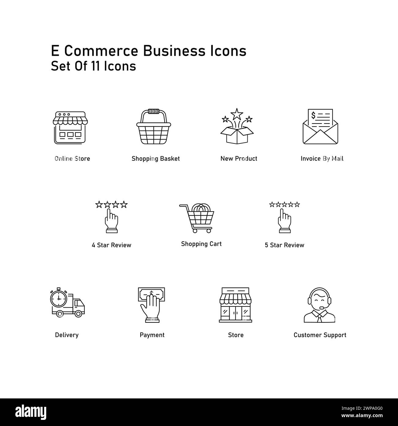 Ecommerce sign vector vectors hi-res stock photography and images - Alamy