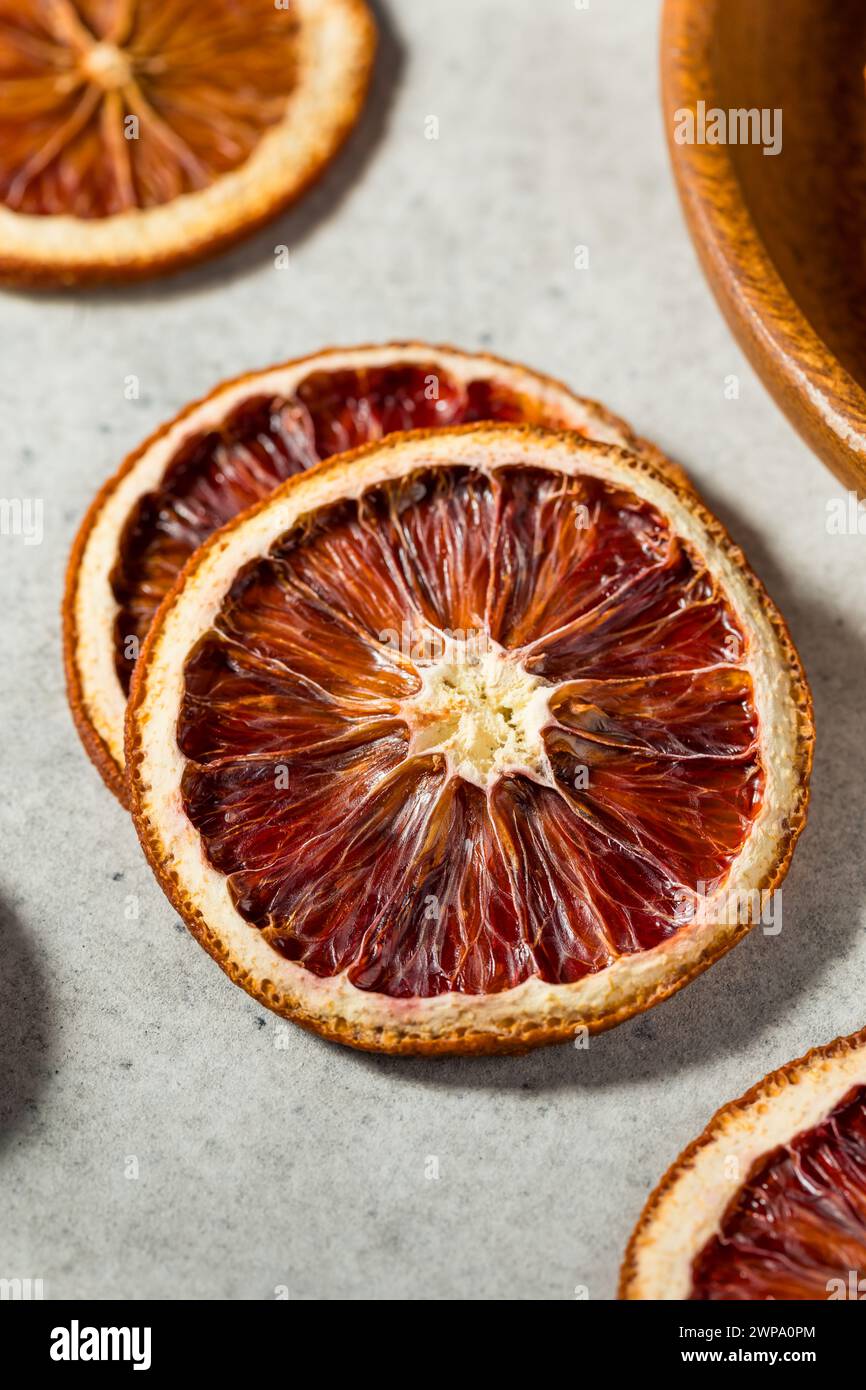 Dry Dehydrated Blood Oranges in a Bowl Stock Photo - Alamy