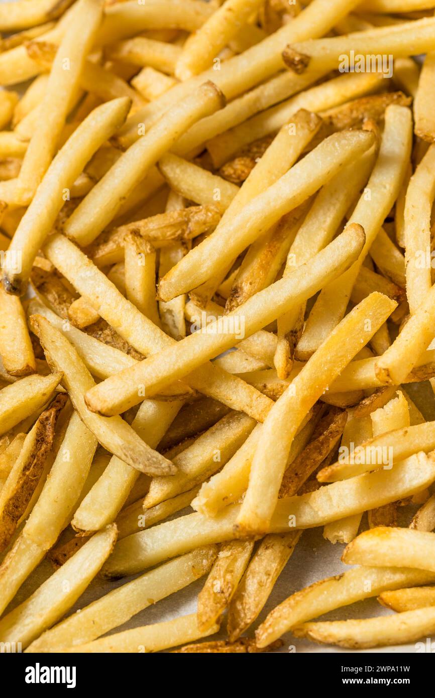 Crispy Fried French Fries with Sea Salt Stock Photo - Alamy