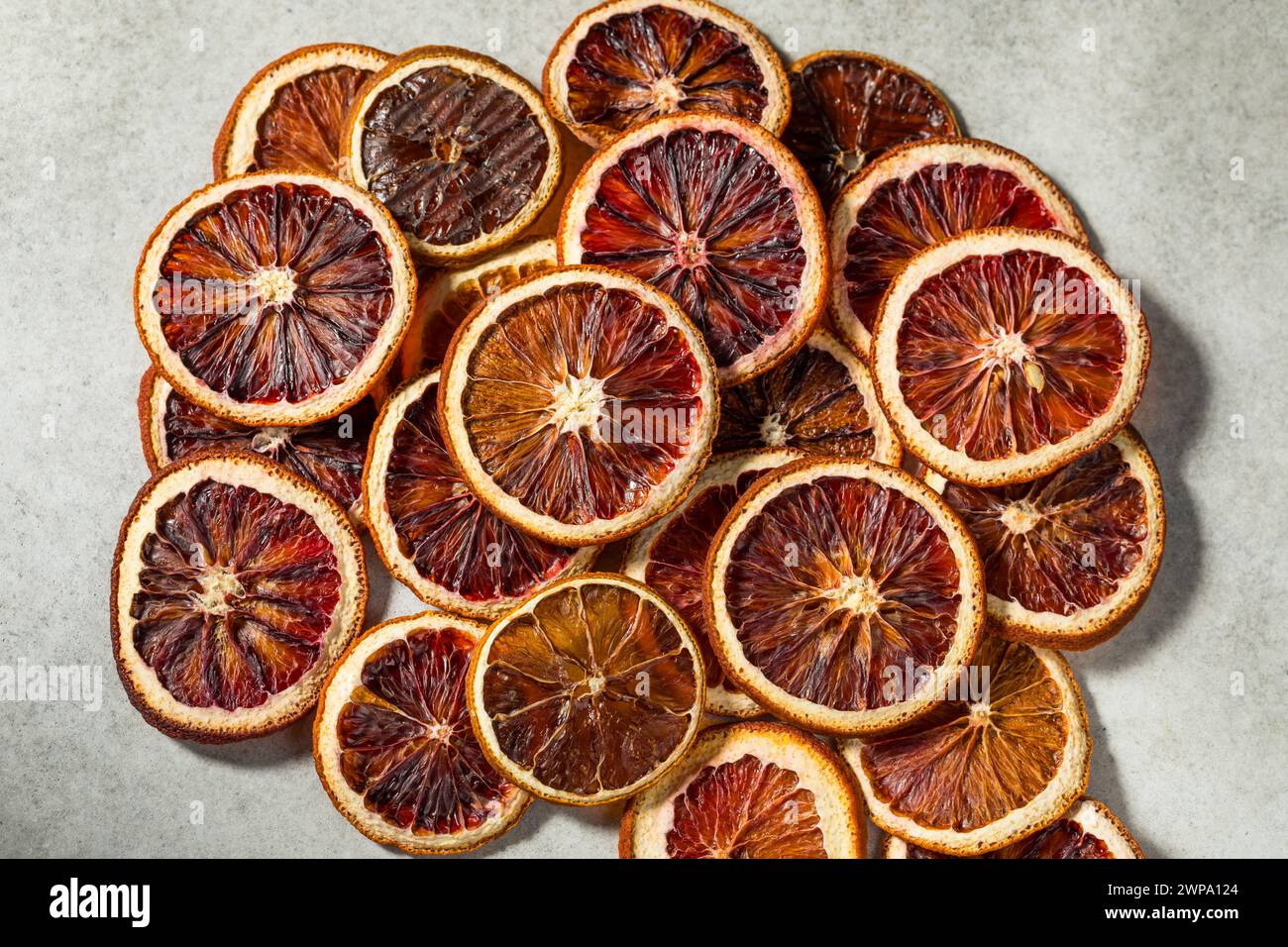 Dry Dehydrated Blood Oranges in a Bowl Stock Photo - Alamy