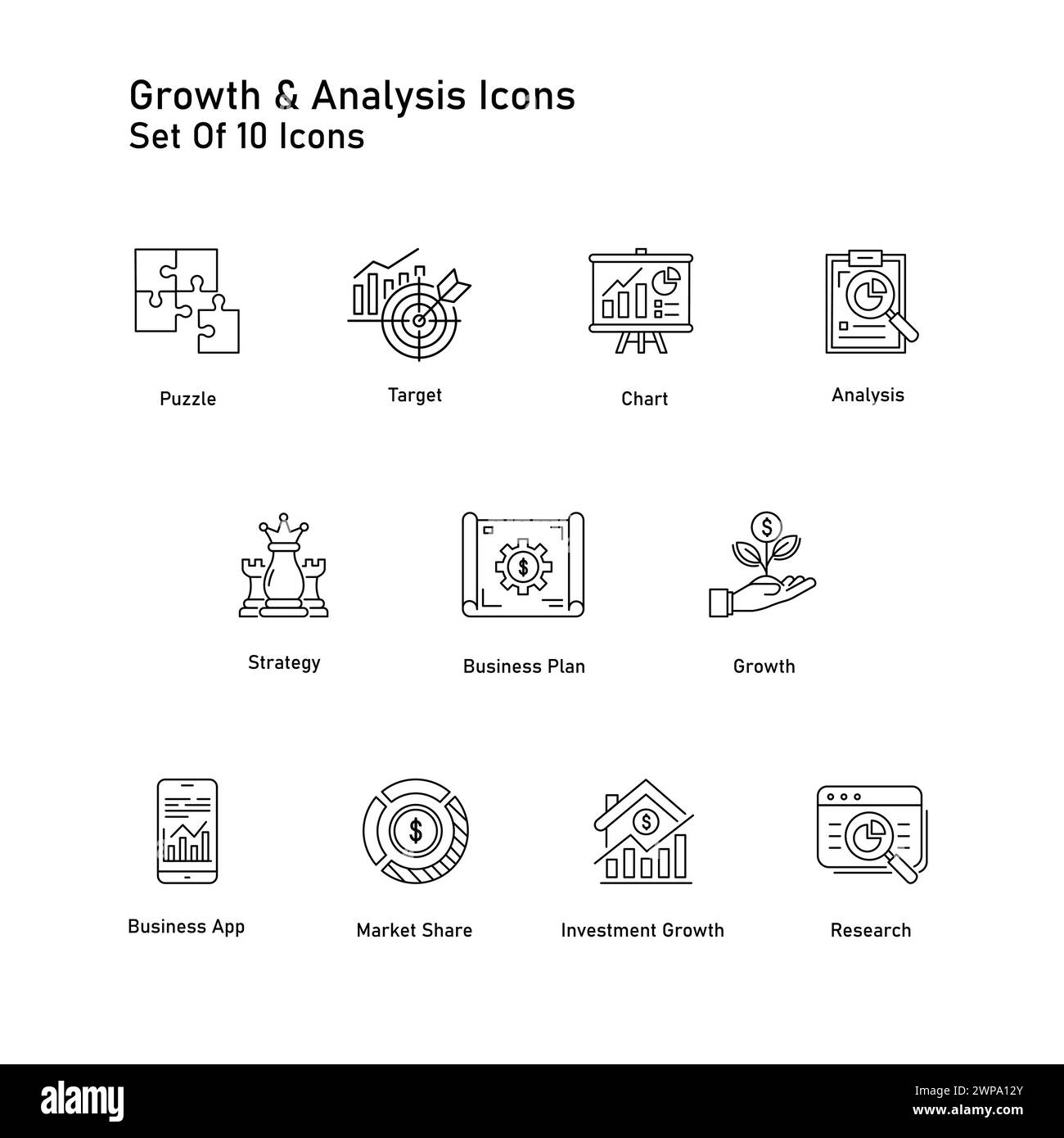 Roi chart icon Stock Vector Images - Alamy