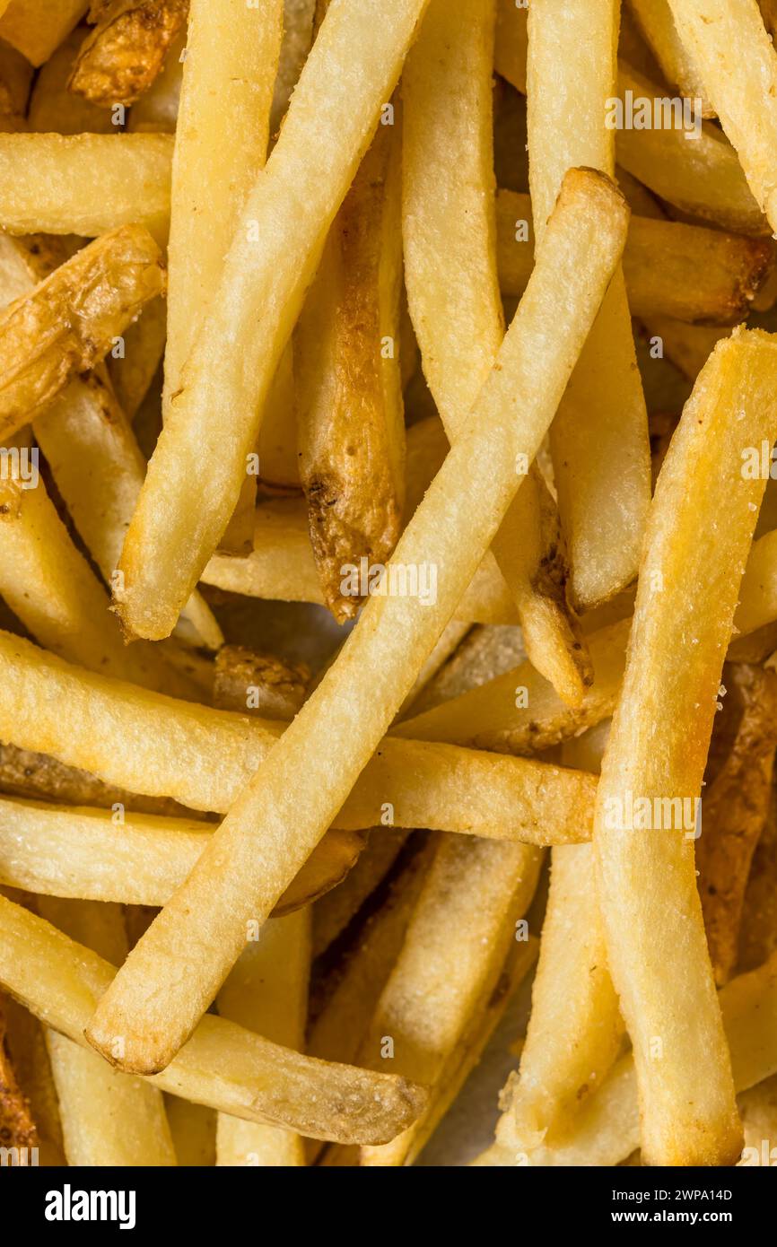 Crispy Fried French Fries with Sea Salt Stock Photo - Alamy