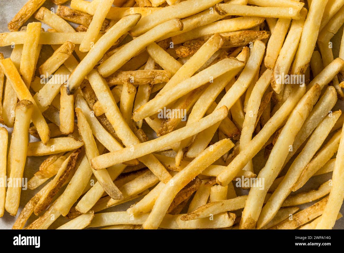 Crispy Fried French Fries with Sea Salt Stock Photo - Alamy