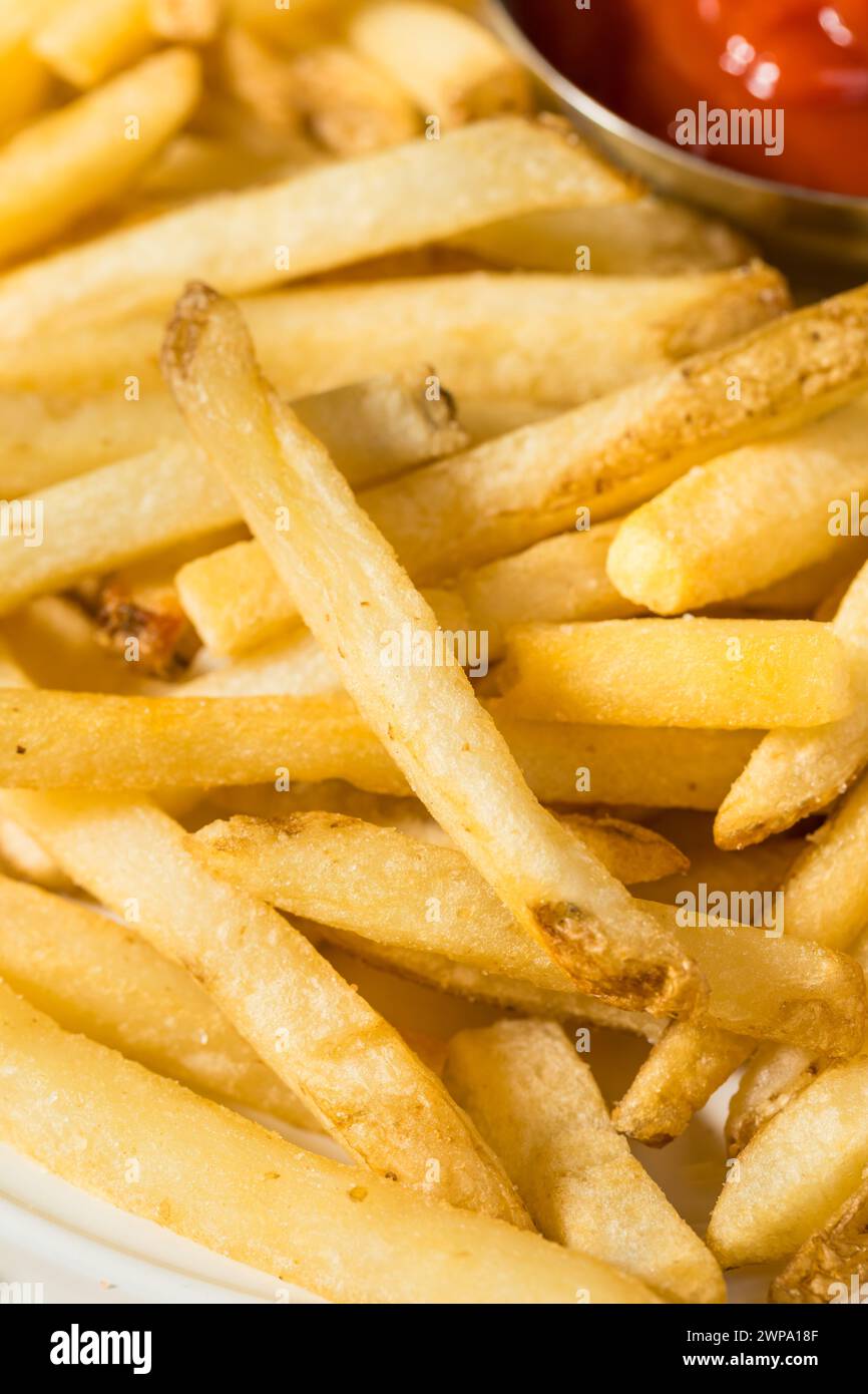 Crispy Fried French Fries with Sea Salt Stock Photo - Alamy