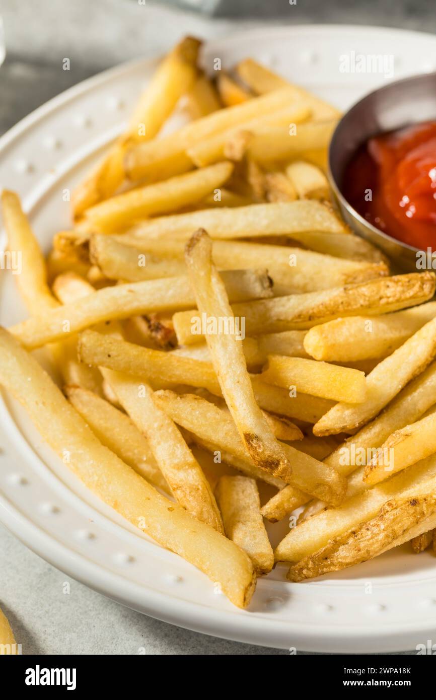 Crispy Fried French Fries with Sea Salt Stock Photo - Alamy