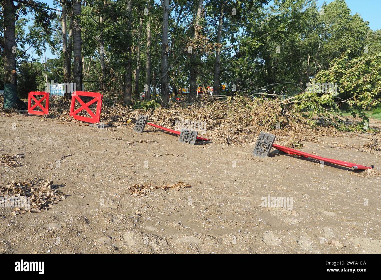 Aftermath of the hurricane July 19, 2023 Sremska Mitrovica, Serbia ...