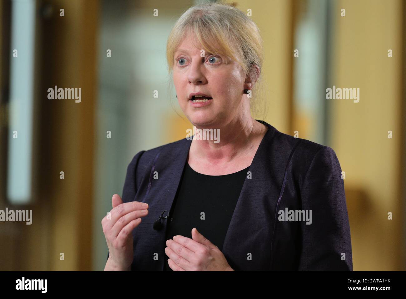 Edinburgh Scotland, UK 06 March 2024. Deputy First Minister Shona ...
