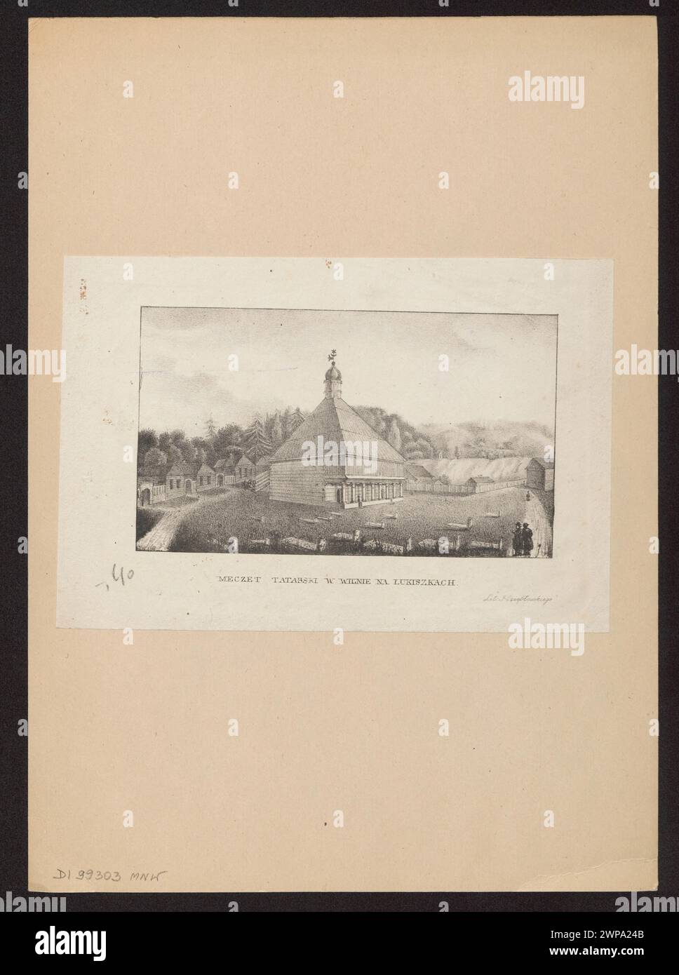 Vilnius (Lithuania). Tatar mosque in Łukiszki; Zawiebłowski Józef ...