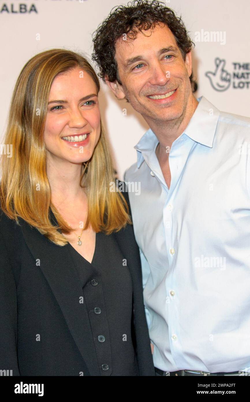 Glasgow, Scotland, UK. 3rd March, 2024. Actress, Sara Canning, and ...