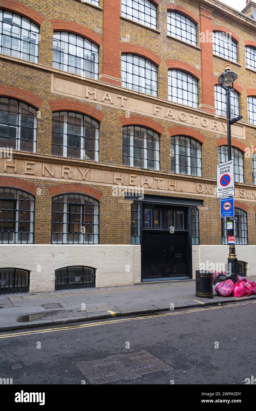 Former Henry Heath Oxford Street hat factory building on Hollen Street ...