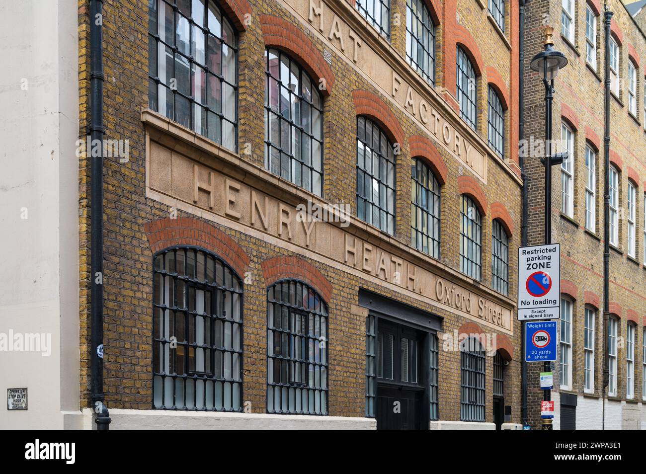 Former Henry Heath Oxford Street hat factory building on Hollen Street ...