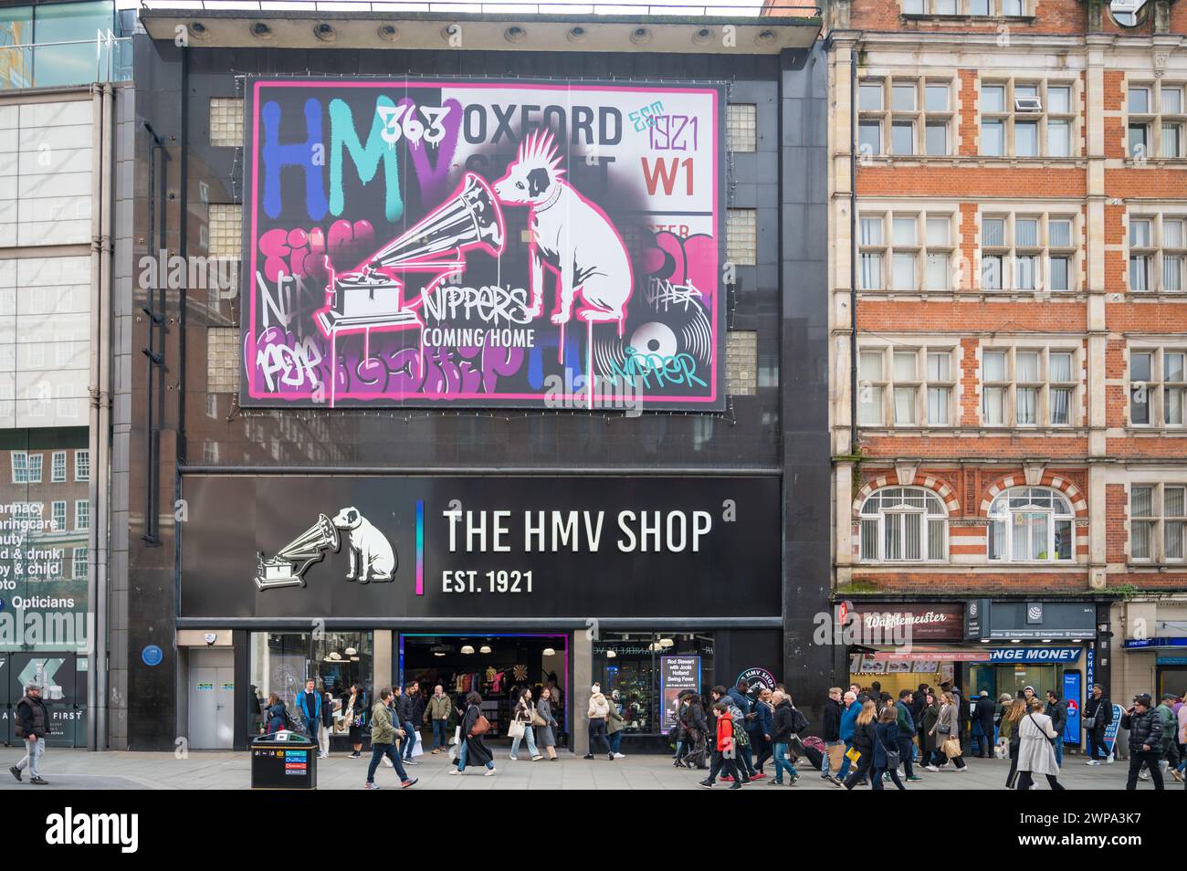The HMV shop re-opened on Oxford Street London England UK Stock Photo ...