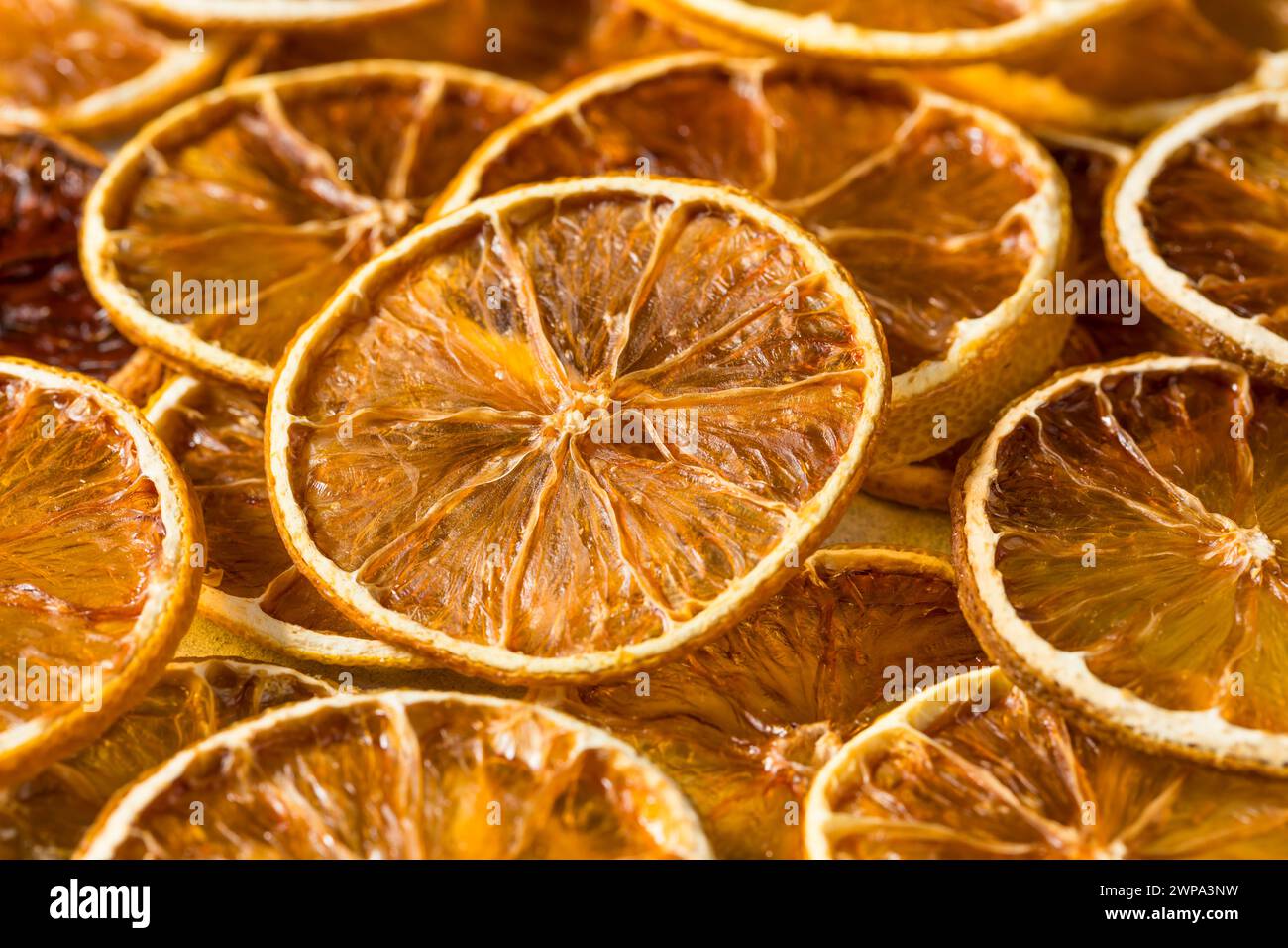 Dehydrated Dry Lemon Slices in a Bowl Stock Photo - Alamy